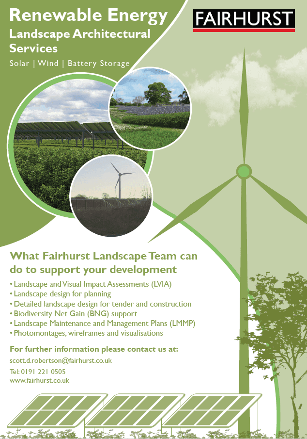 Renewable Energy - Landscape & Urban Design - Fairhurst
